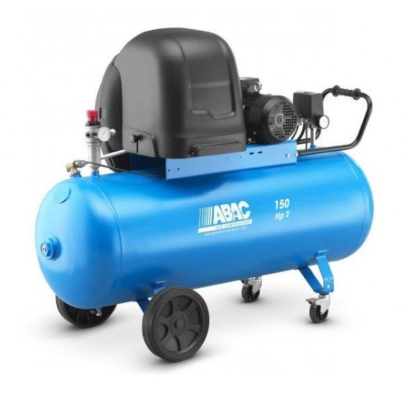 Abac - Compresseur à piston 2CV 400V Triphasé 10 bar 150L - S A29B 150 ...