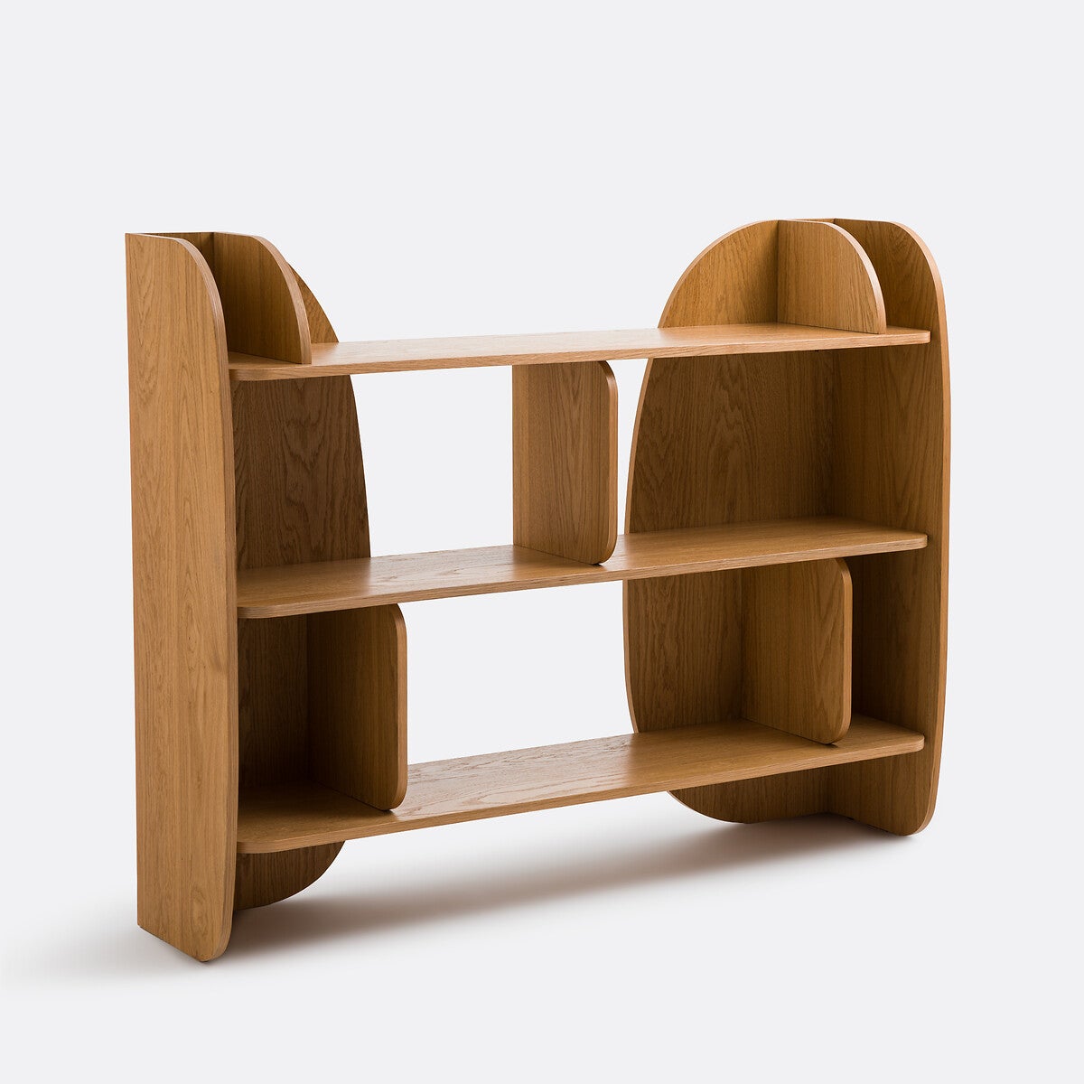 Bibliothèque basse 8 niches en chêne, Gorman - Chêne - taille unique ...