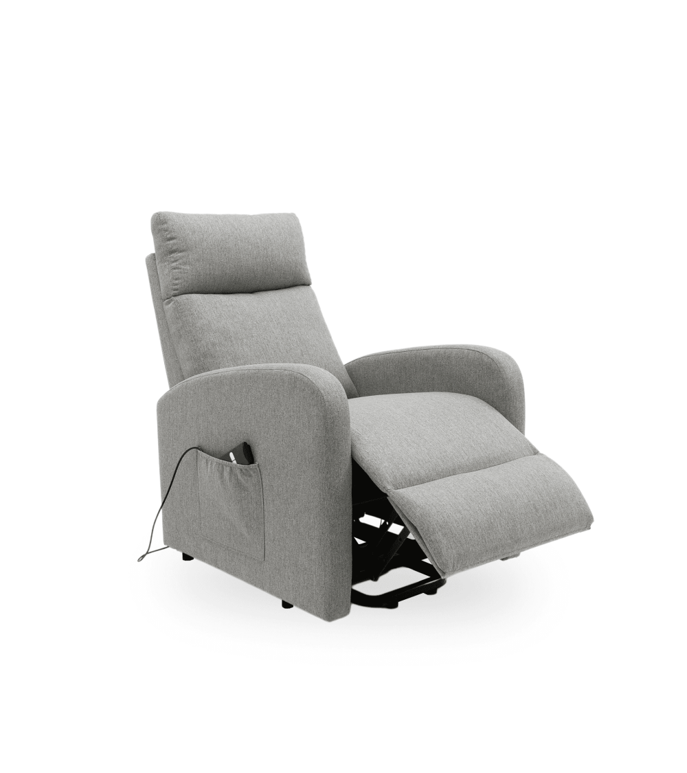 Butaca reclinable sillón relax LUNA en color gris 101x85x65 cm | Leroy ...