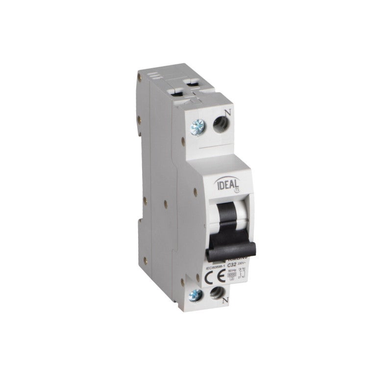 Disjoncteur 32A - Rail TH35 - 1 Module - Protection Surintensité - IP20 ...