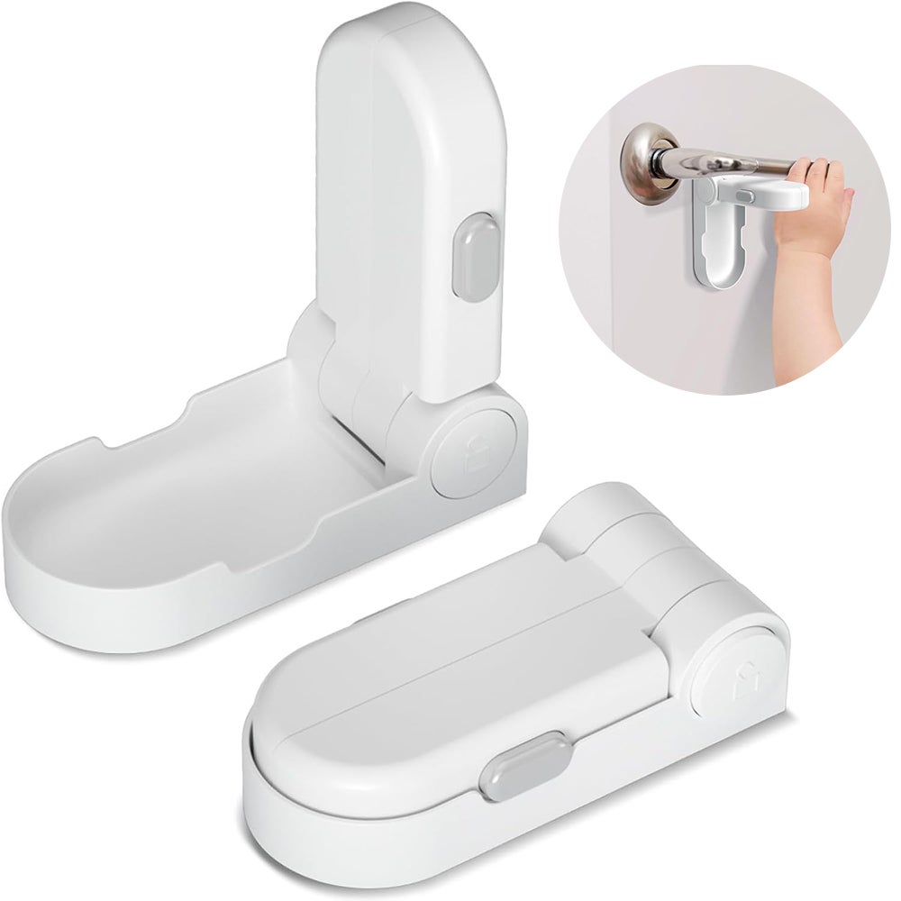Pack de 2 Bébé Verrouillage Sécurité Bloque Porte, Serrures de Sécurité ...