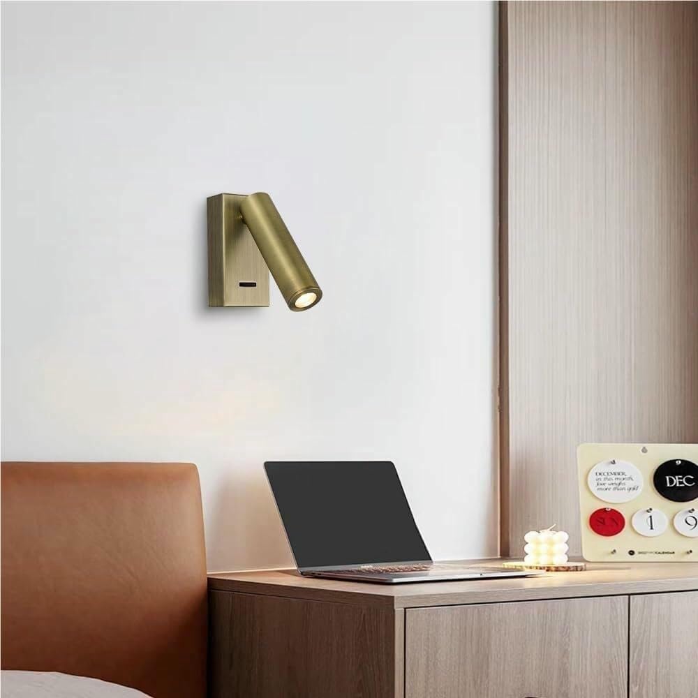 Mini lámpara de lectura de pared, luz LED de 3 W, lámpara de pared ...
