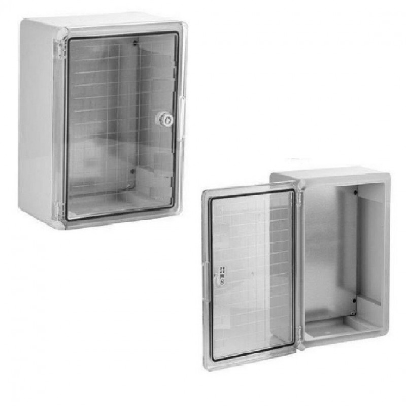 Coffret Électrique Étanche Porte Translucide 350 X 250 X 150 Mm Ip65 Avec Plaque De Fond | Leroy ...