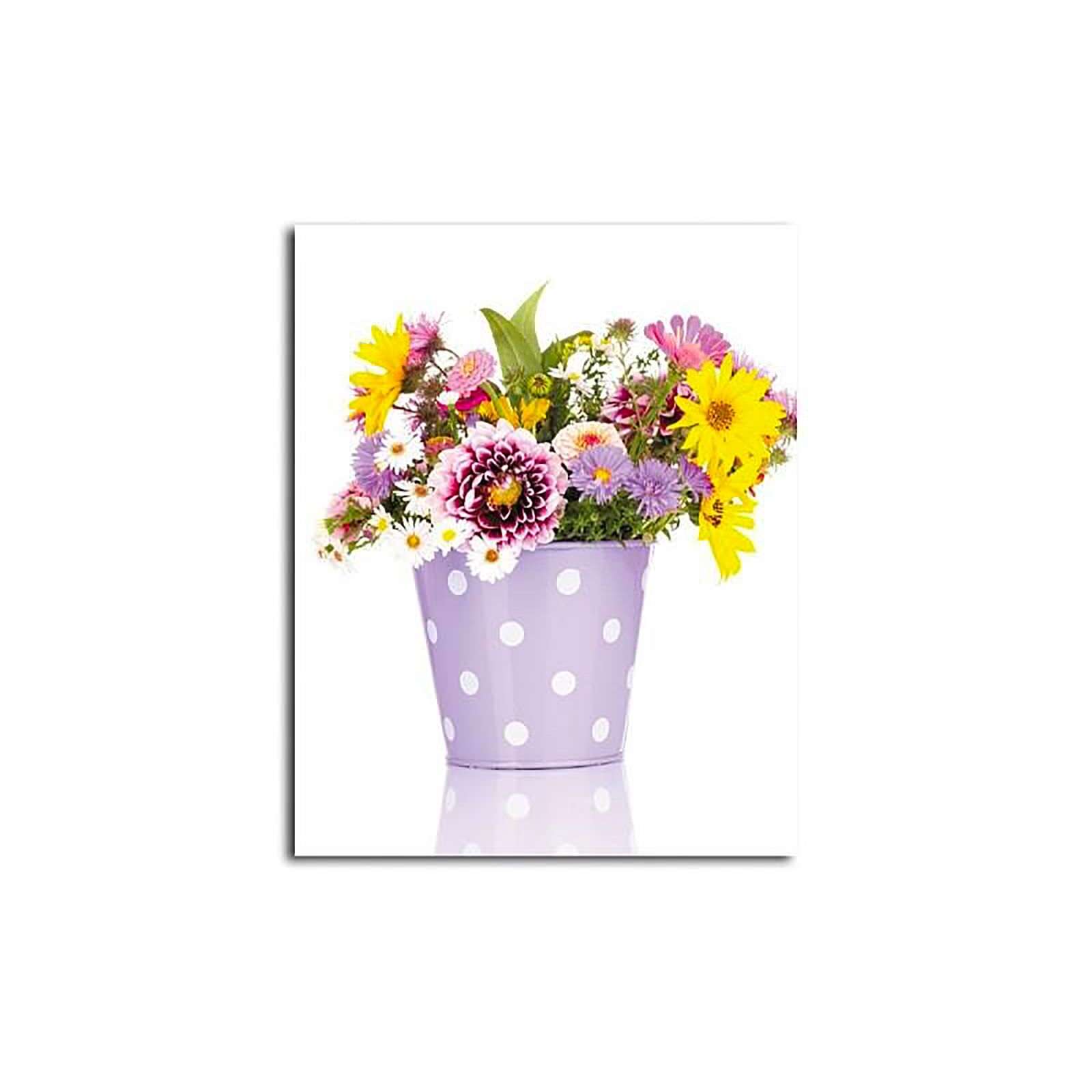 Tableau fleurs dans un vase - 30 x 40 cm | Leroy Merlin