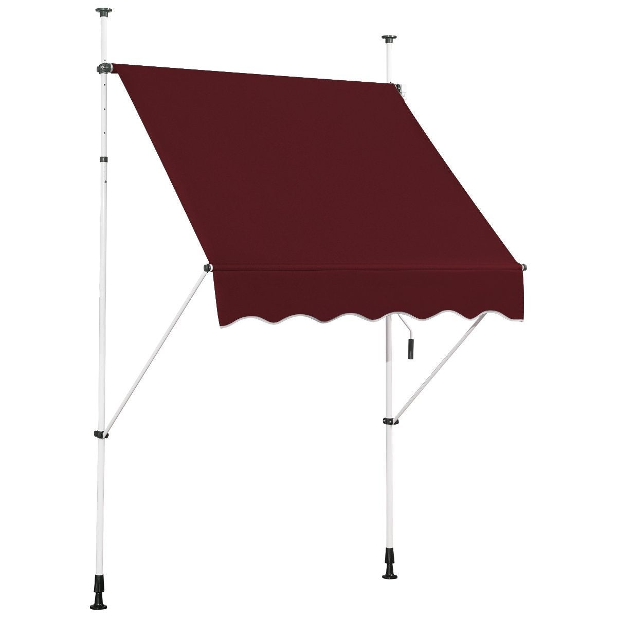 Store de balcon rÃ©glable 150 cm, rÃ©sistant aux UV, rouge | Leroy Merlin