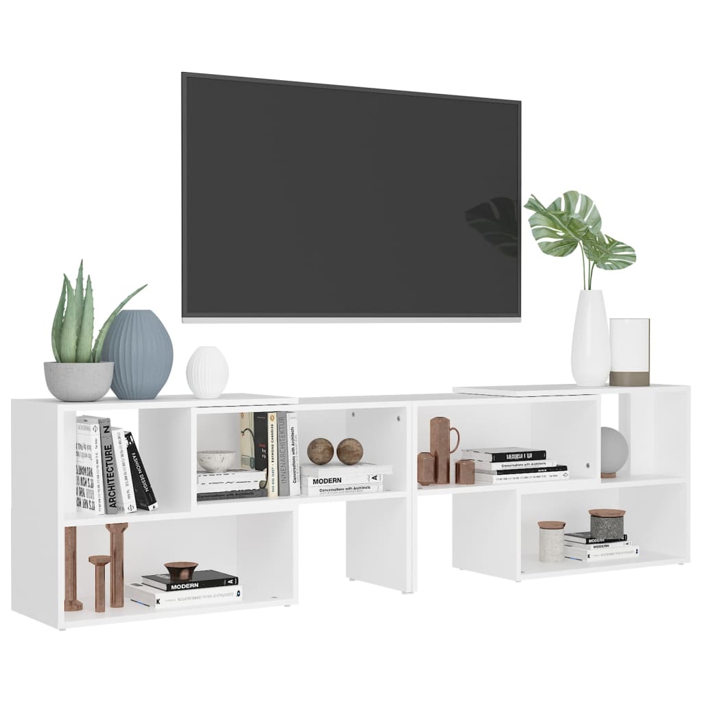 Meuble TV Blanc 149x30x52 cm | Leroy Merlin