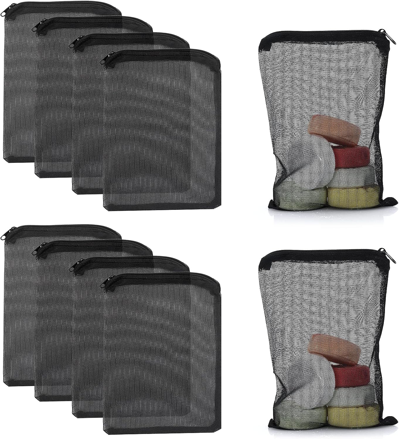 Paquete de 10 bolsas de filtro para acuario de 30 x 20 cm con ...