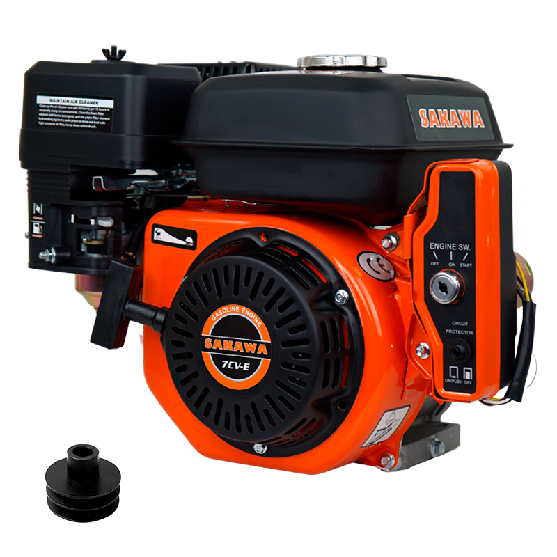 Motor Gasolina 4 Tiempos arranque Electrico 7CV 19 mm + Polea H | Leroy Merlin