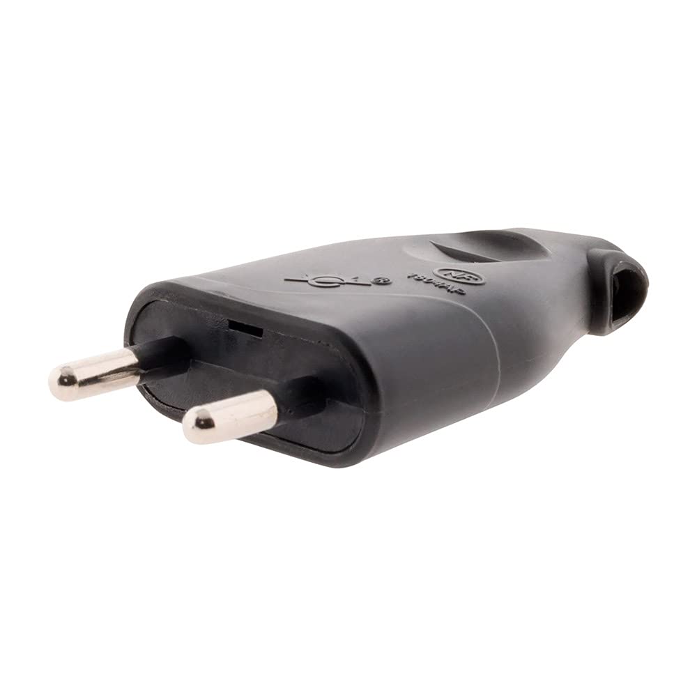 Enchufe macho 2P 6A lateral - Negro - Zenitech | Leroy Merlin