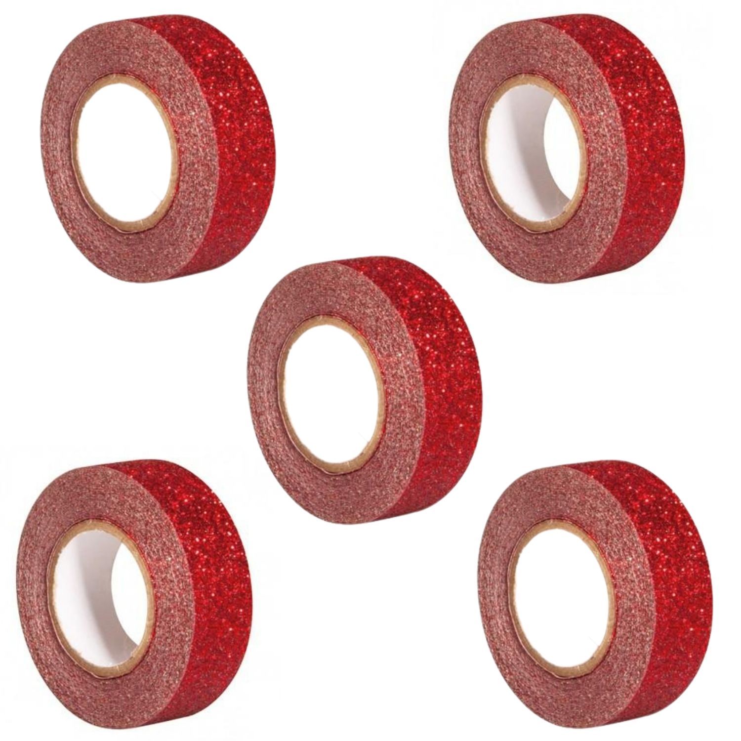 5 masking tape con glitter 5 m x 1,5 cm - rosso | Leroy Merlin