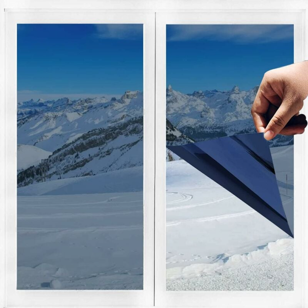 Film pour fenêtre bleu, 45 x 200 cm, anti-éblouissement, vision ...