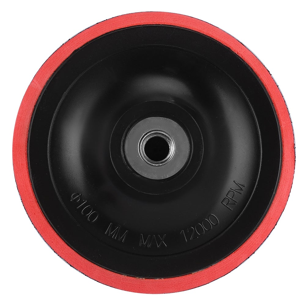 Tampon de polissage rouge M104in, roue de polissage, fond à crochet et ...