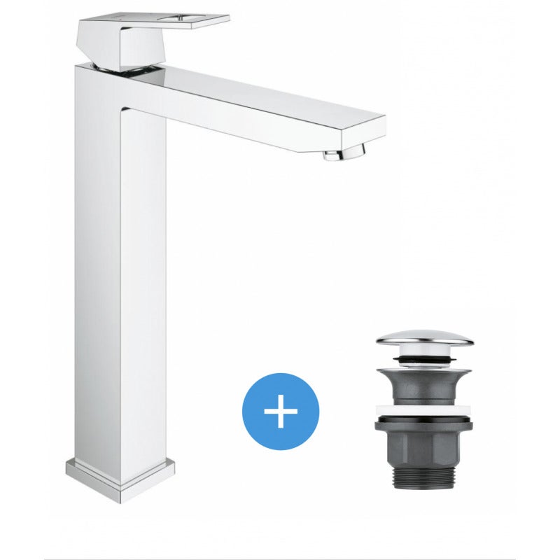 Grohe Eurocube Set 1/2' mezclador monomando de lavaboTamaño XL + Grohe ...