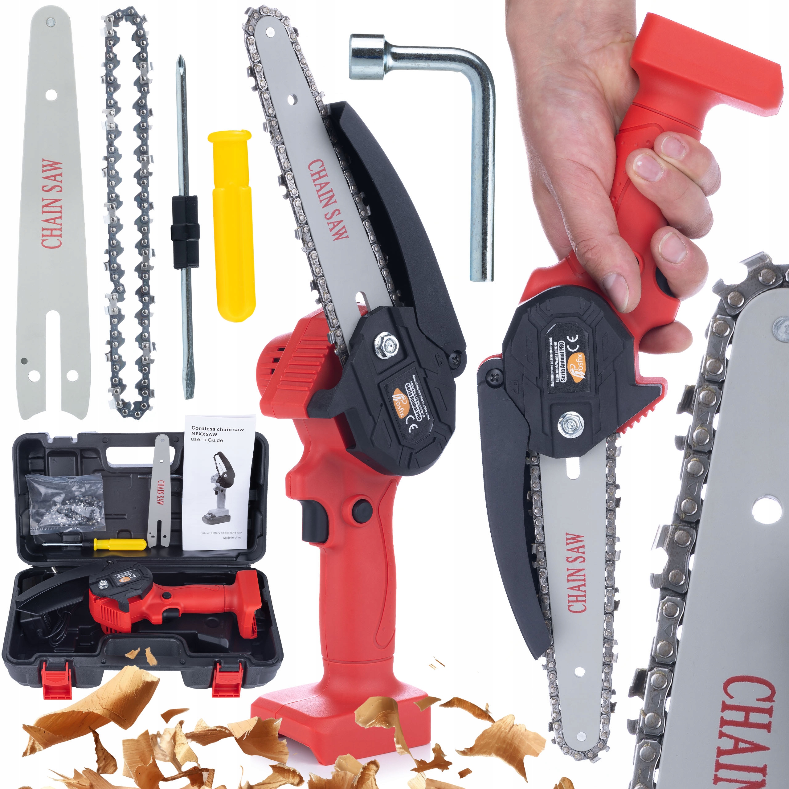 Scie à Chaîne Électrique Sans Fil RP21V – 1200W | Guide 6"" | 21V ...