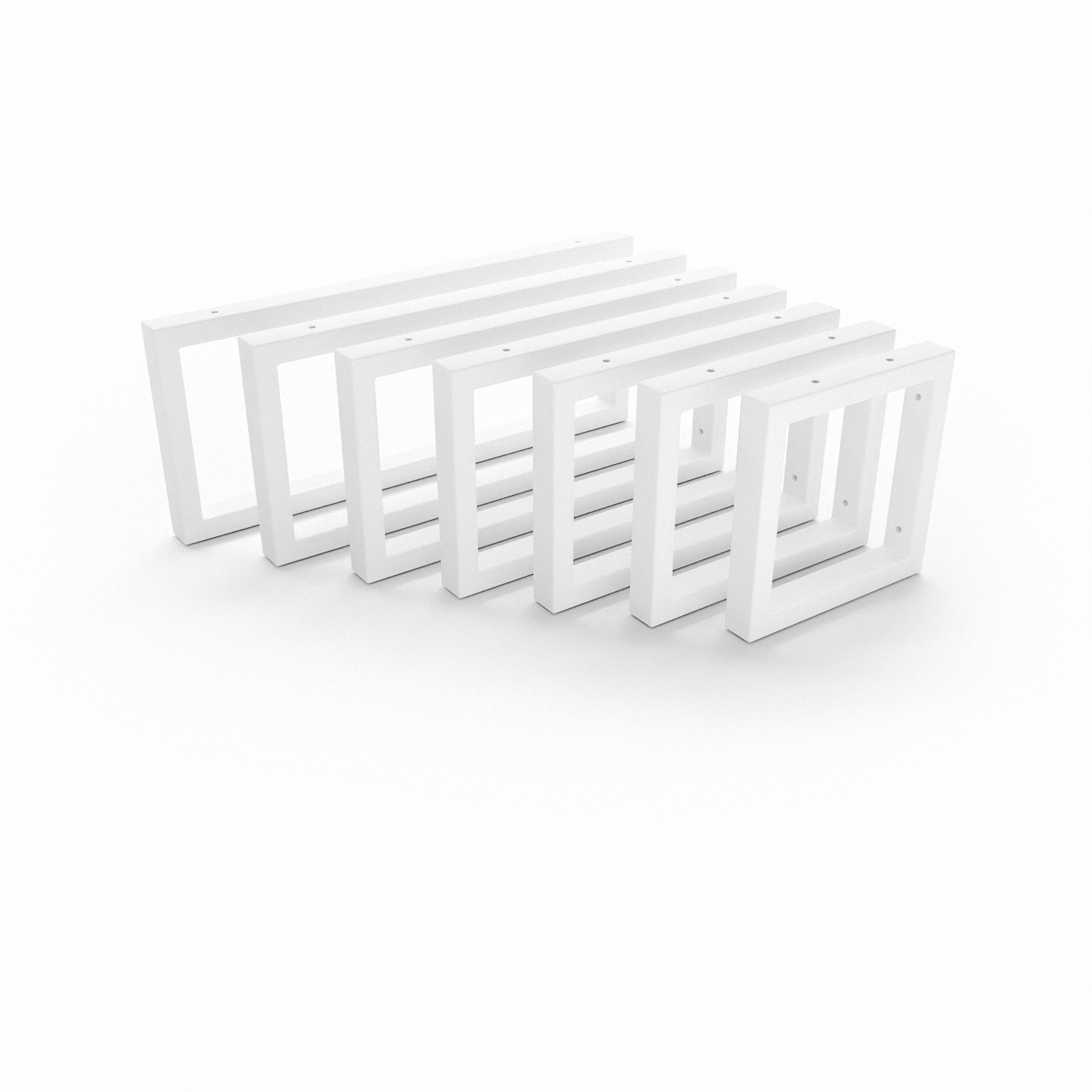 Support pour lavabo RHEIN - 20 cm de haut, 50 cm de profondeur, blanc ...