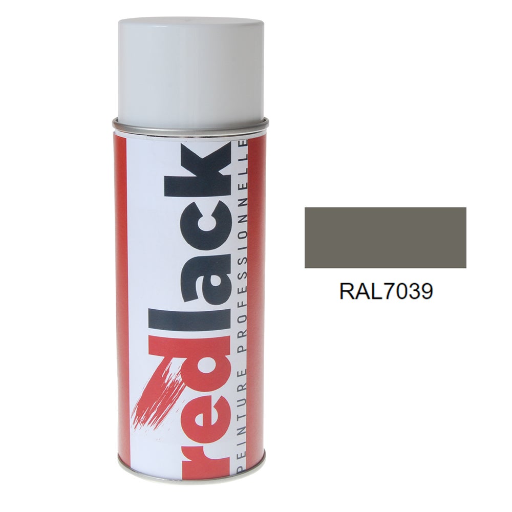 Pintura spray 400 ml – RAL 7039 Mate – Gris cuarzo – ideal para múltiples superficies – Redlack ...