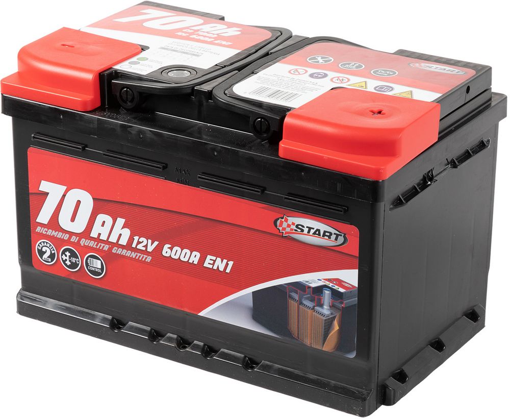 Batteria Auto 70Ah 12V 600A polo positivo destro cassetta L3B | Leroy Merlin