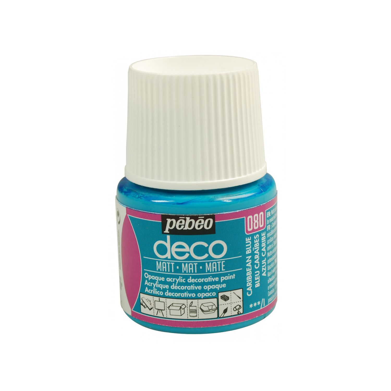 Vernice acrílica opaca mate - Azul caribeño - 45 ml | Leroy Merlin