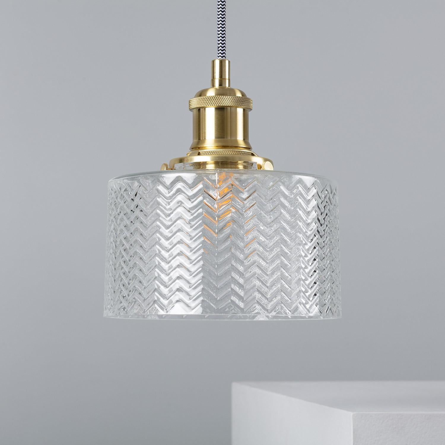 Ledkia Lámpara Colgante Cristal Matisse Dorado | Leroy Merlin