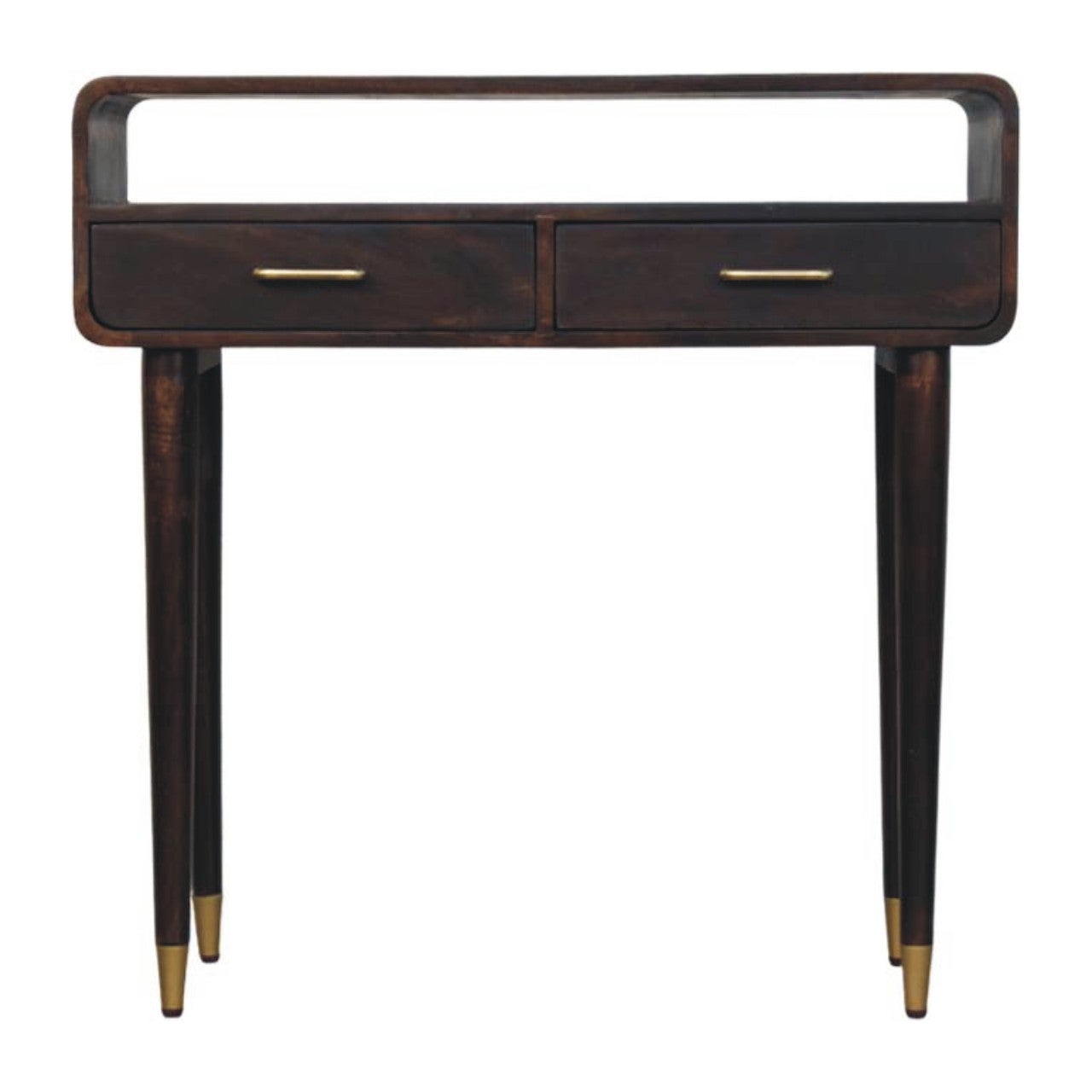 Artisan Furniture Bois massif Apollo Loop bureau-console, 2 tiroirs, 1 ...