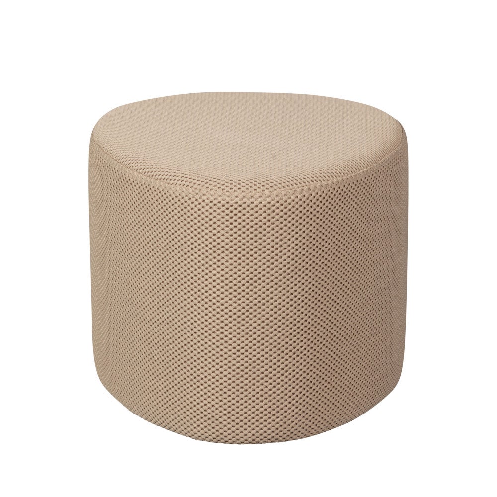 Pouf en tissu - Beige | Leroy Merlin