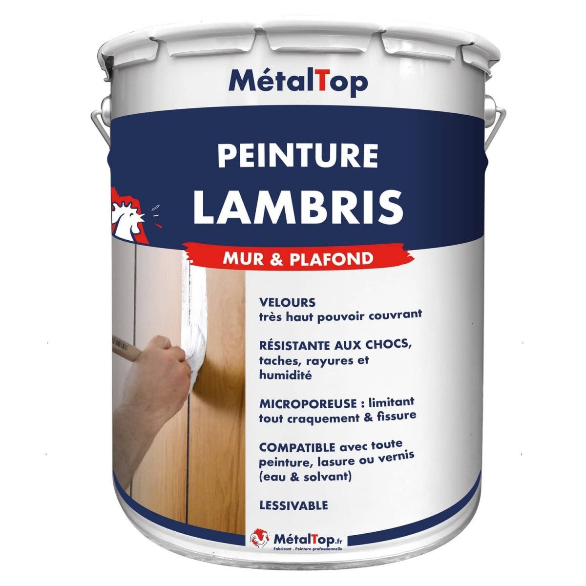 Peinture Lambris - Jaune mais - RAL 1006 - 5 L - Métaltop | Leroy Merlin