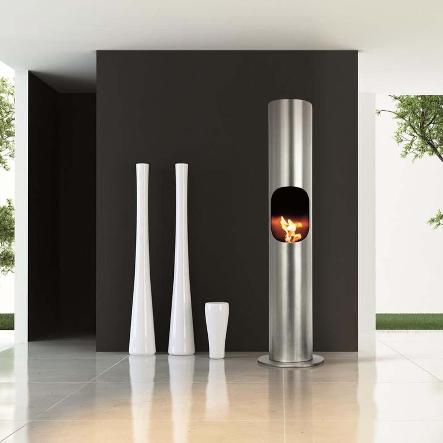 CHEMINÉE RUBY BIO MODÈLE PORTOFINO Système TecnoAir | Leroy Merlin