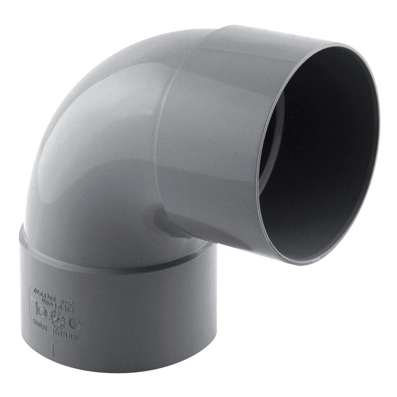 Coude PVC évacuation 87° femelle/femelle Ø80 | Leroy Merlin