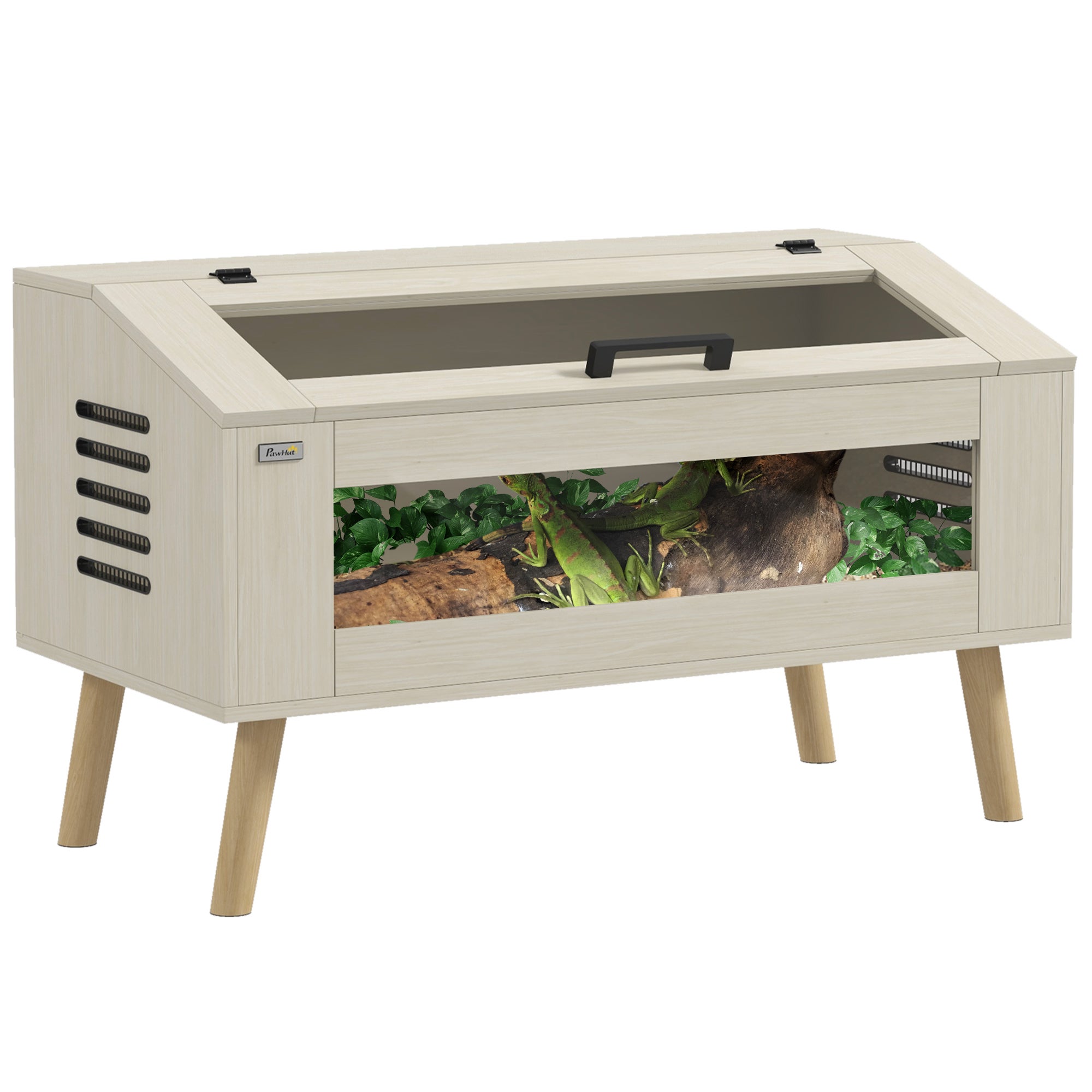 Terrarium pour reptiles,vivarium pour serpents 140L avec fenêtres en ...