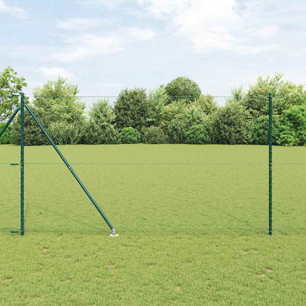 Valla hexagonal exterior con poste 10 x 1,6 m Verde Malla | Leroy Merlin