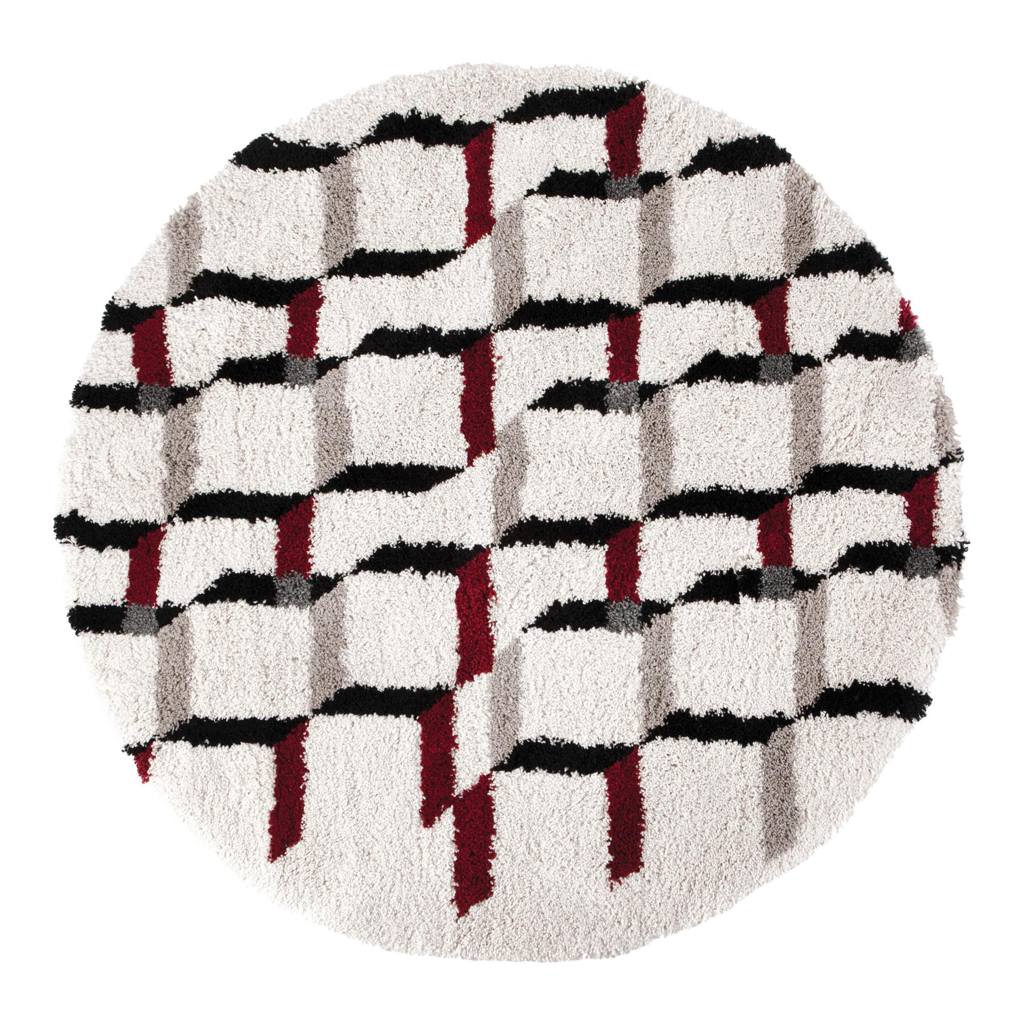 Tapis Erika neige diameter 160 cm Vivaraise | Leroy Merlin