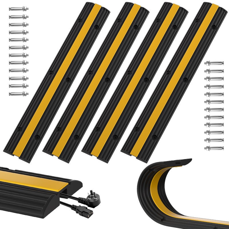 4X Rampe de Protection de Câble Pont de protection pour câbles Rampe de ...