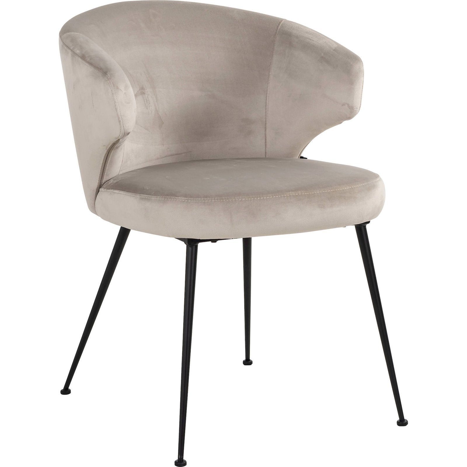 Chaise Xandra Confort Velours Kaki Richmond 59 x 65 x 81 cm Kaki Quartz ...