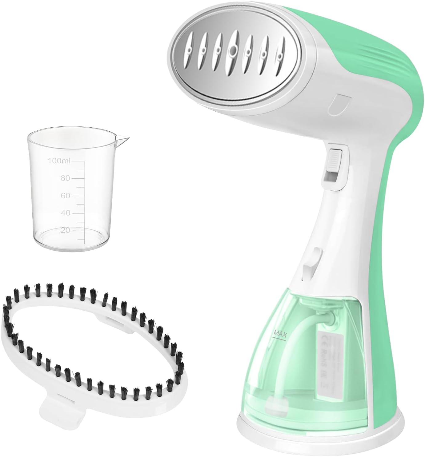 Cuiseur vapeur portable, (chauffage rapide 15s, réservoir d'eau 300ml ...