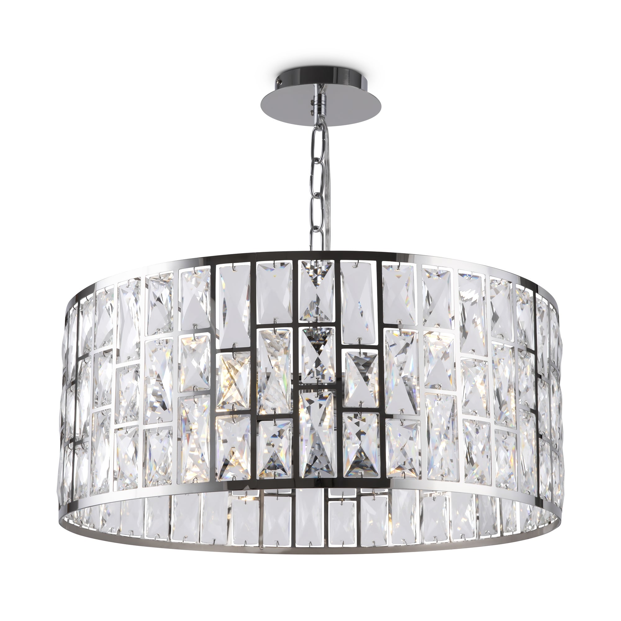 Lampadario Moderno Gelid Metallo Cromato IP 20 AC 220-240 60 W per ...
