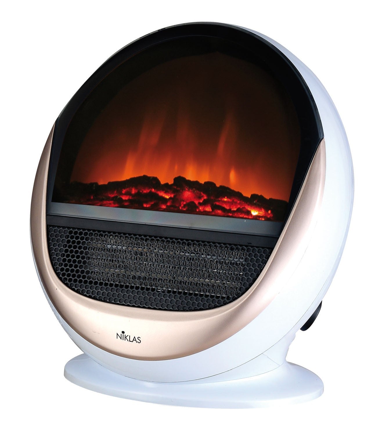 Calefactor eléctrico de ambiente con efecto de fuego vivo 1500W ...