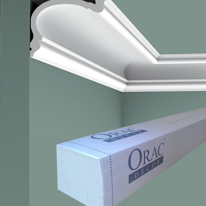 Caja completa de 24 metros de C341 Cornisa de techo Orac Decor Luxxus - 14x6x200cm (h x d x w ...