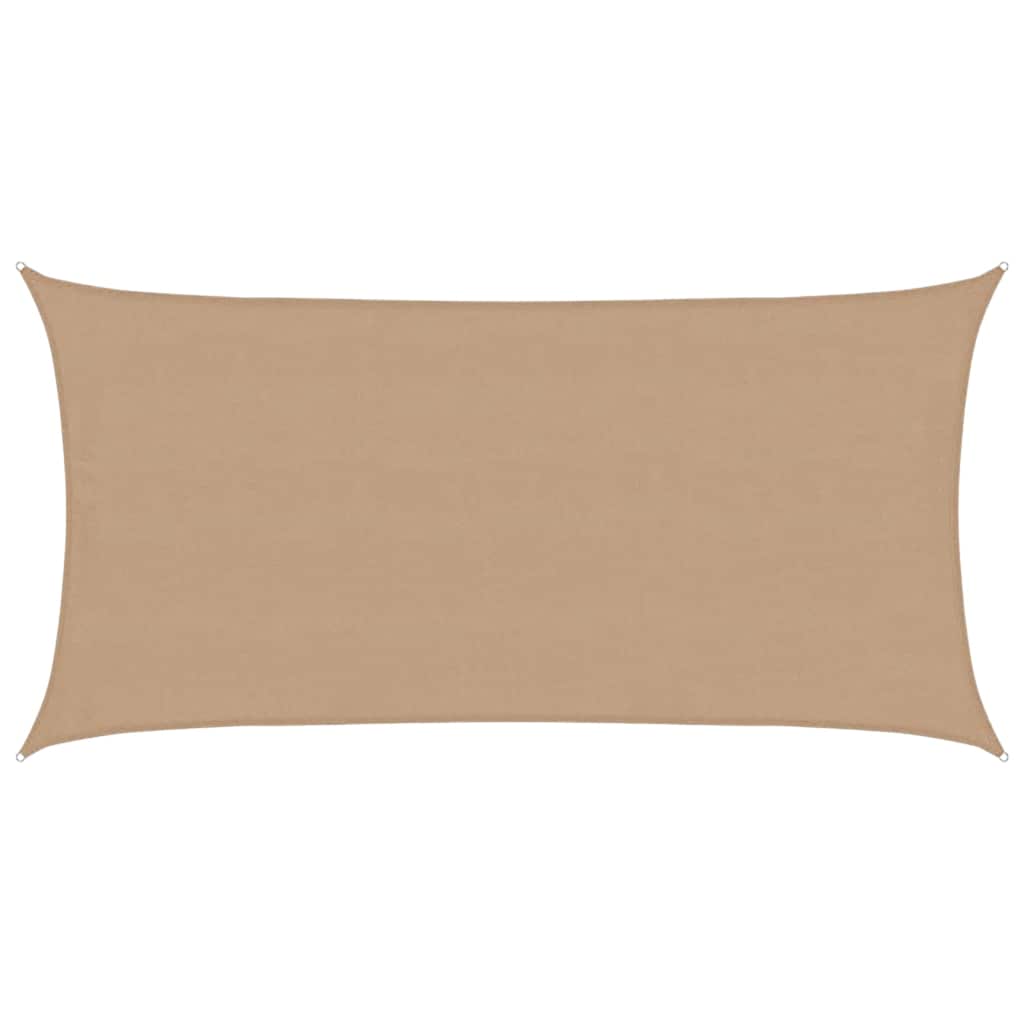 Vela de sombra de 160 g/m² color topo, 4x7 m, HDPE | Leroy Merlin