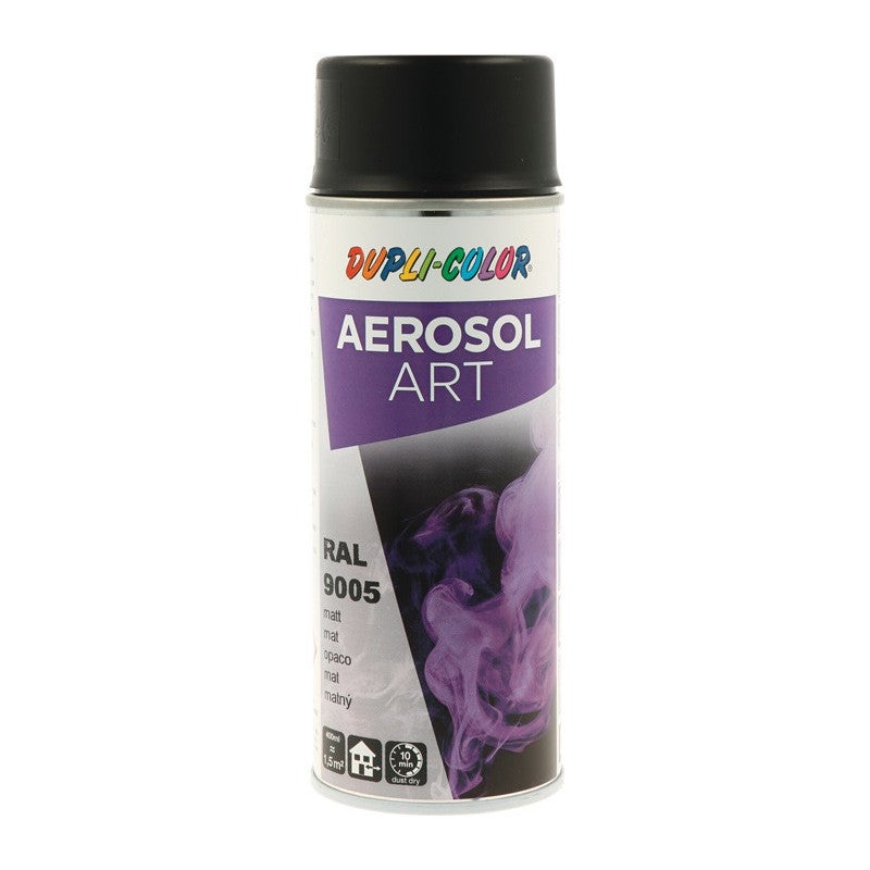 Bombe de peinture - Noir encre - RAL 9005 - Mat - Tous supports ...