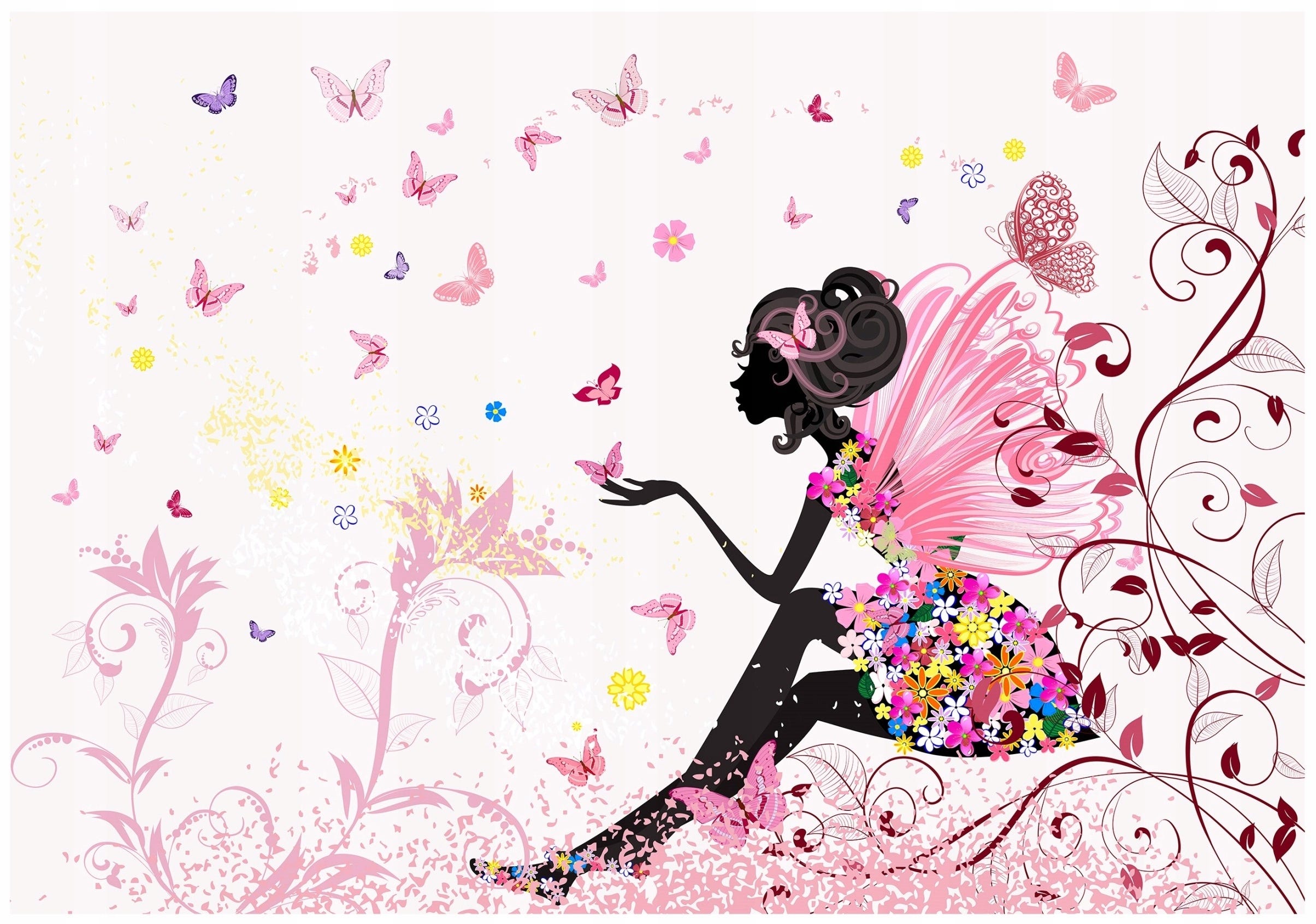 Papier Peint Enfant Fée Intissé Panoramique 250x175 cm - Colle Inclus ... Papier Peint Enfant Fée Intissé Panoramique 250x175 cm - Colle Inclus ...
