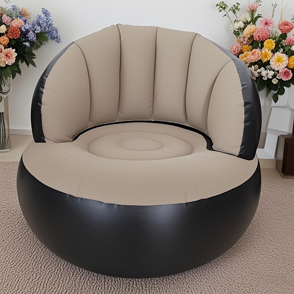 Canapé gonflable simple avec dossier, pliable et portable, en PVC, pour ...
