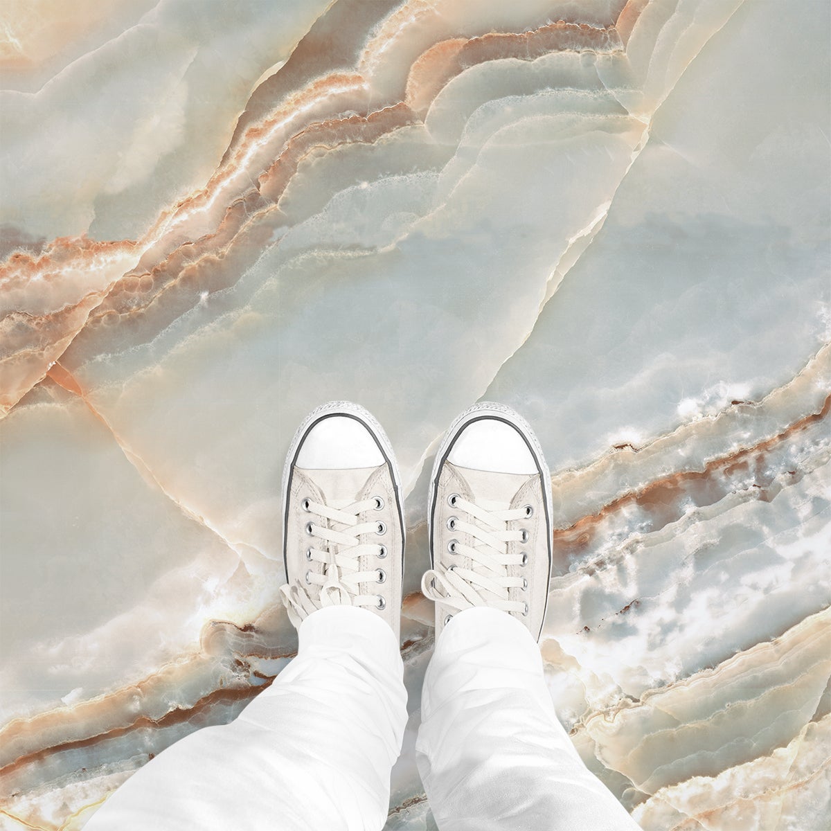 Stickers Sol Anti-dérapant avec Protection - SOL MARBRE PIERRE ...