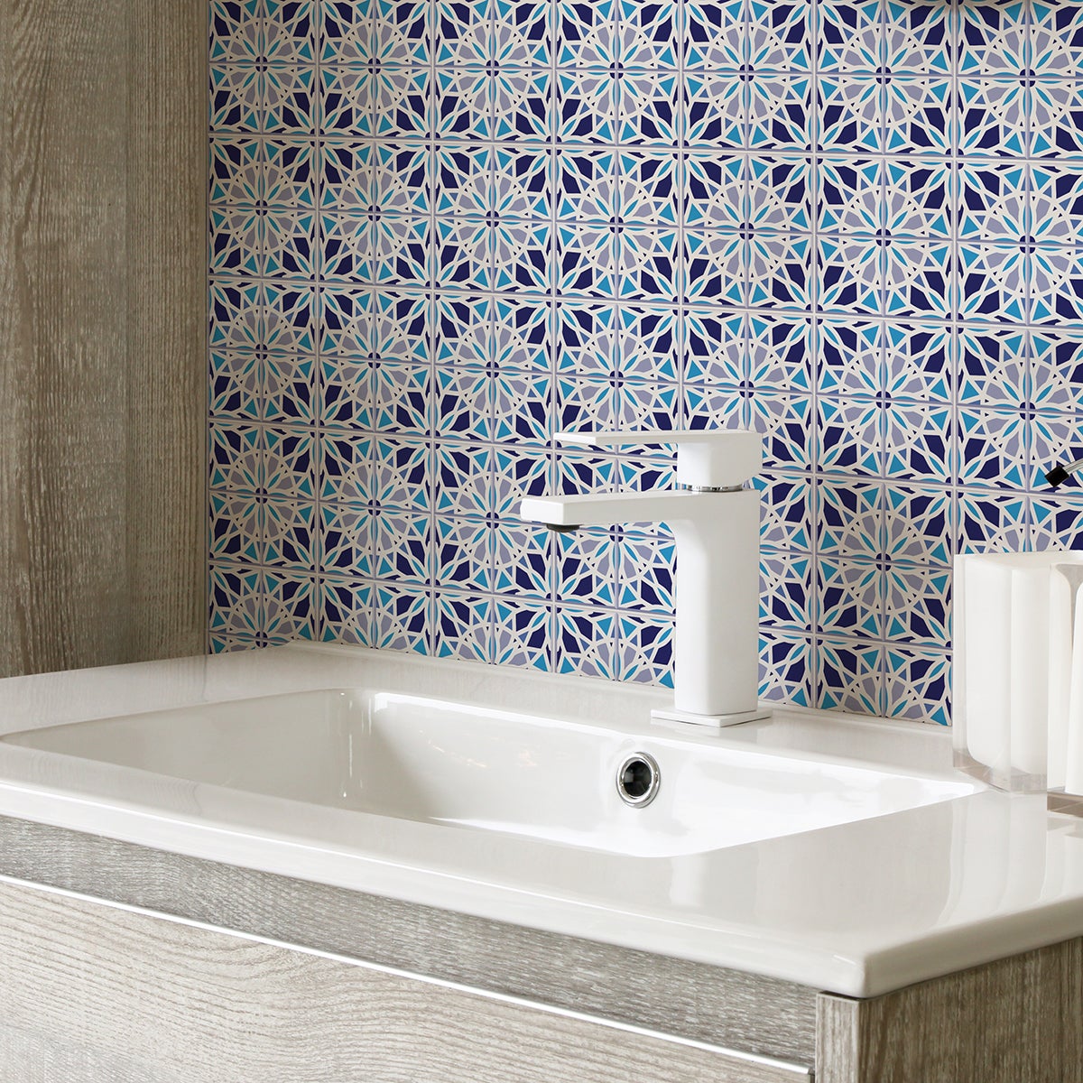 Sticker Mural Carrelage adhésif Cuisine Salle de Bain - 30 STICKERS ...