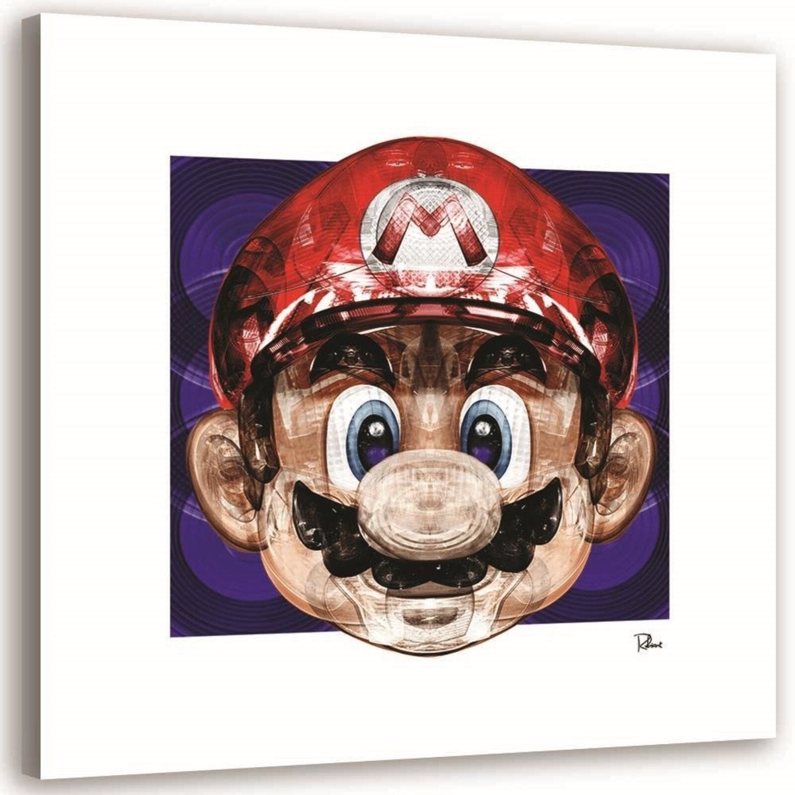 Tableau portrait de Mario - 60 x 60 cm | Leroy Merlin