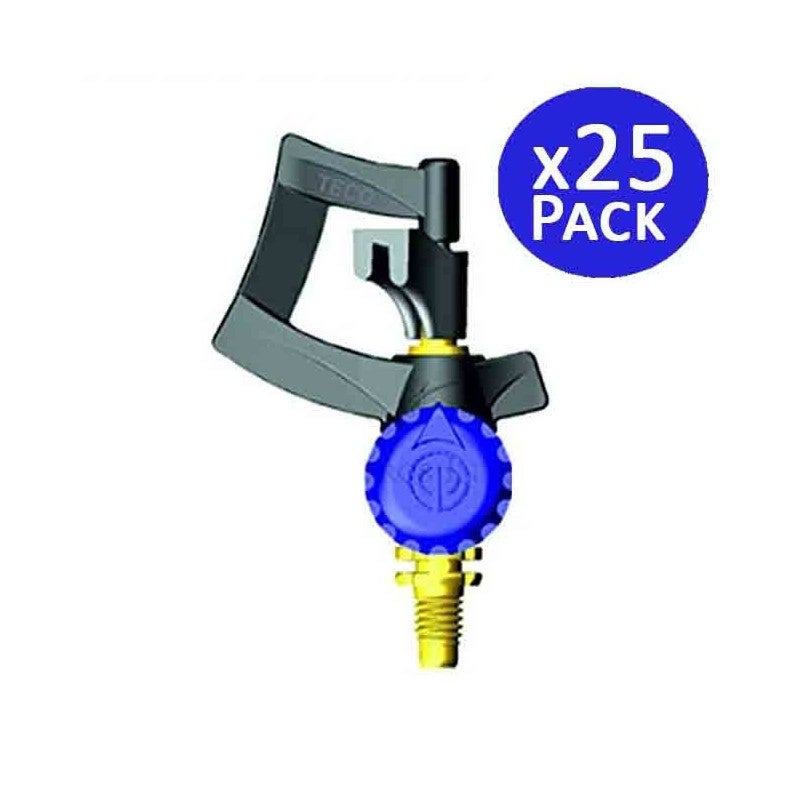 Pack 25 Microaspersor Bailarina 360º | Alcance Regulable 0-3,8m | Para ...