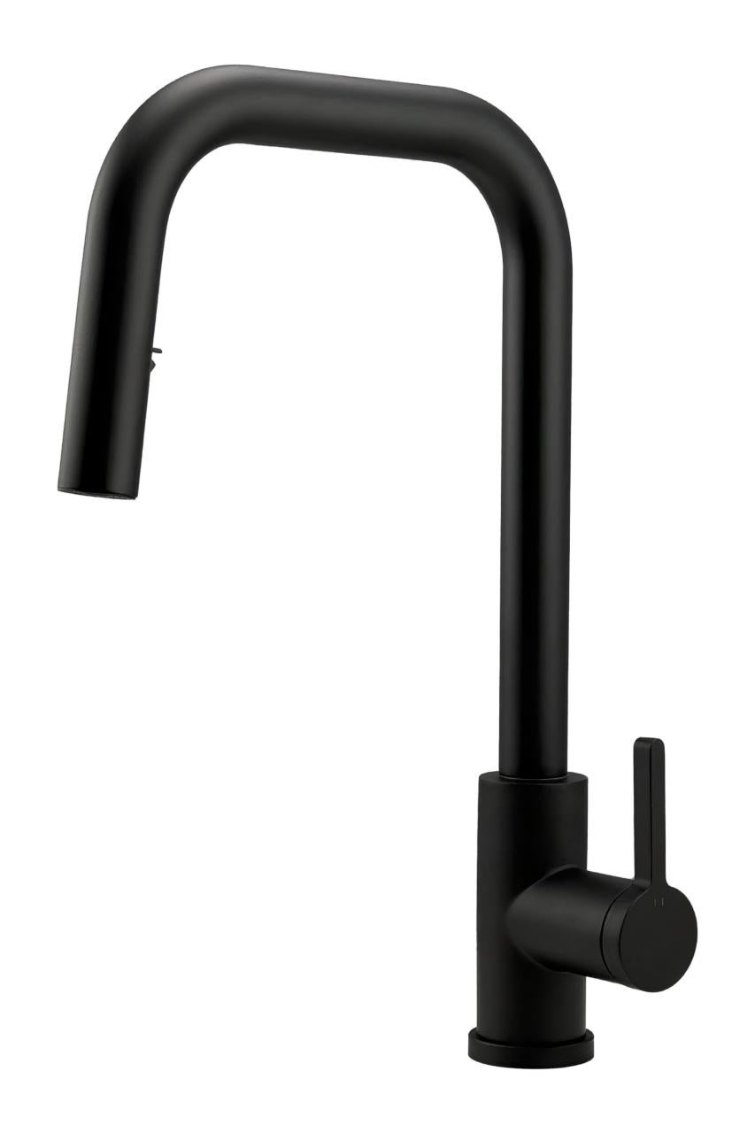 Pure.Sink Elite Steel Crystal-S rubinetto da cucina Nero Opaco con ...