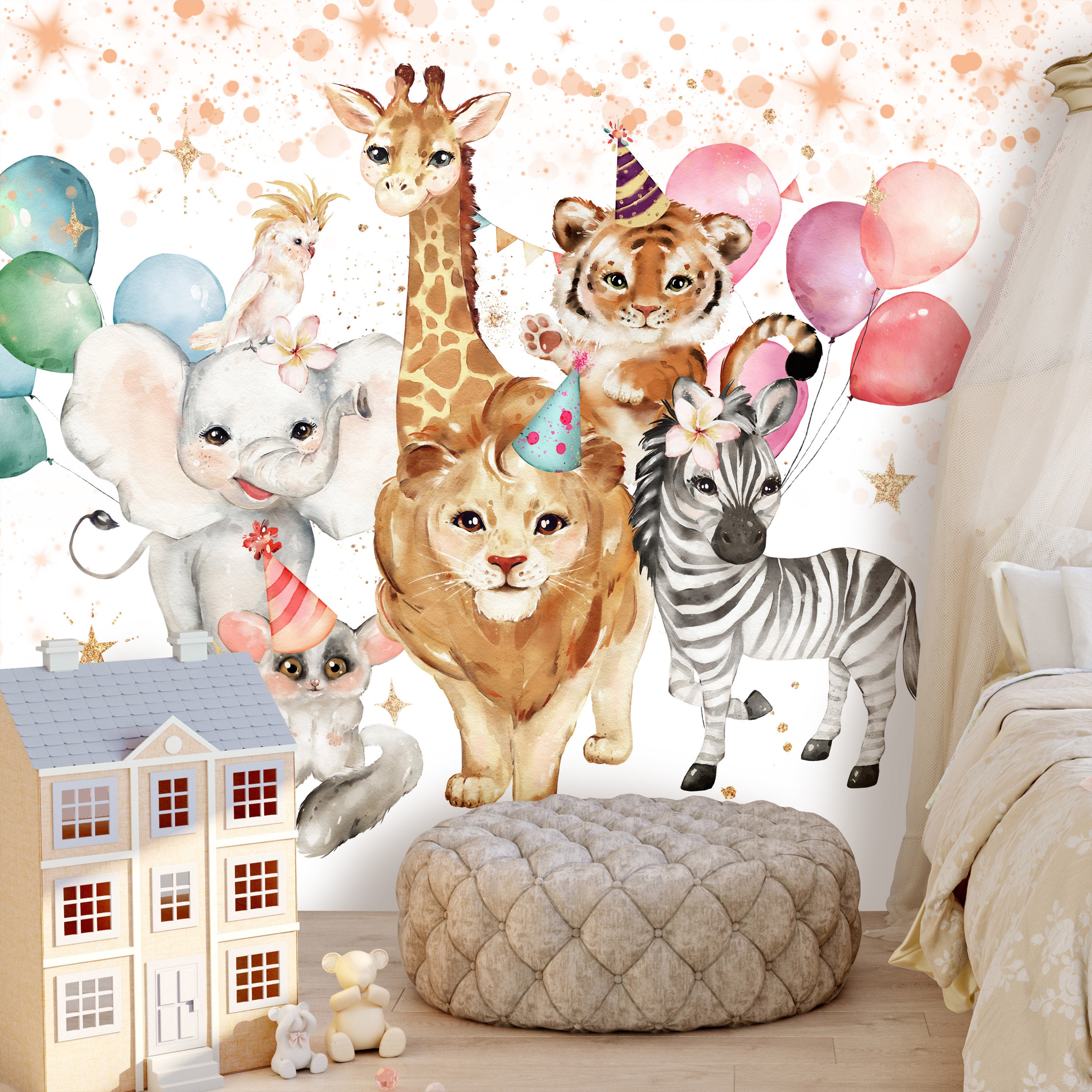 Papier peint - Happy Crowd | Leroy Merlin