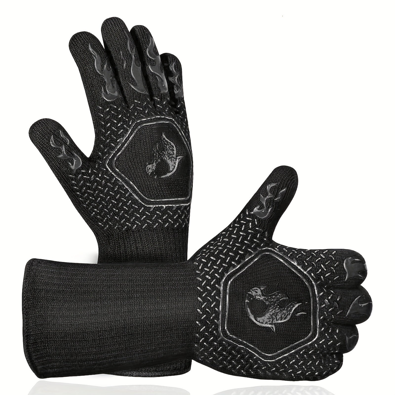 Gants de protection pour gril, résistants à la chaleur jusqu'à 1472 °F ...