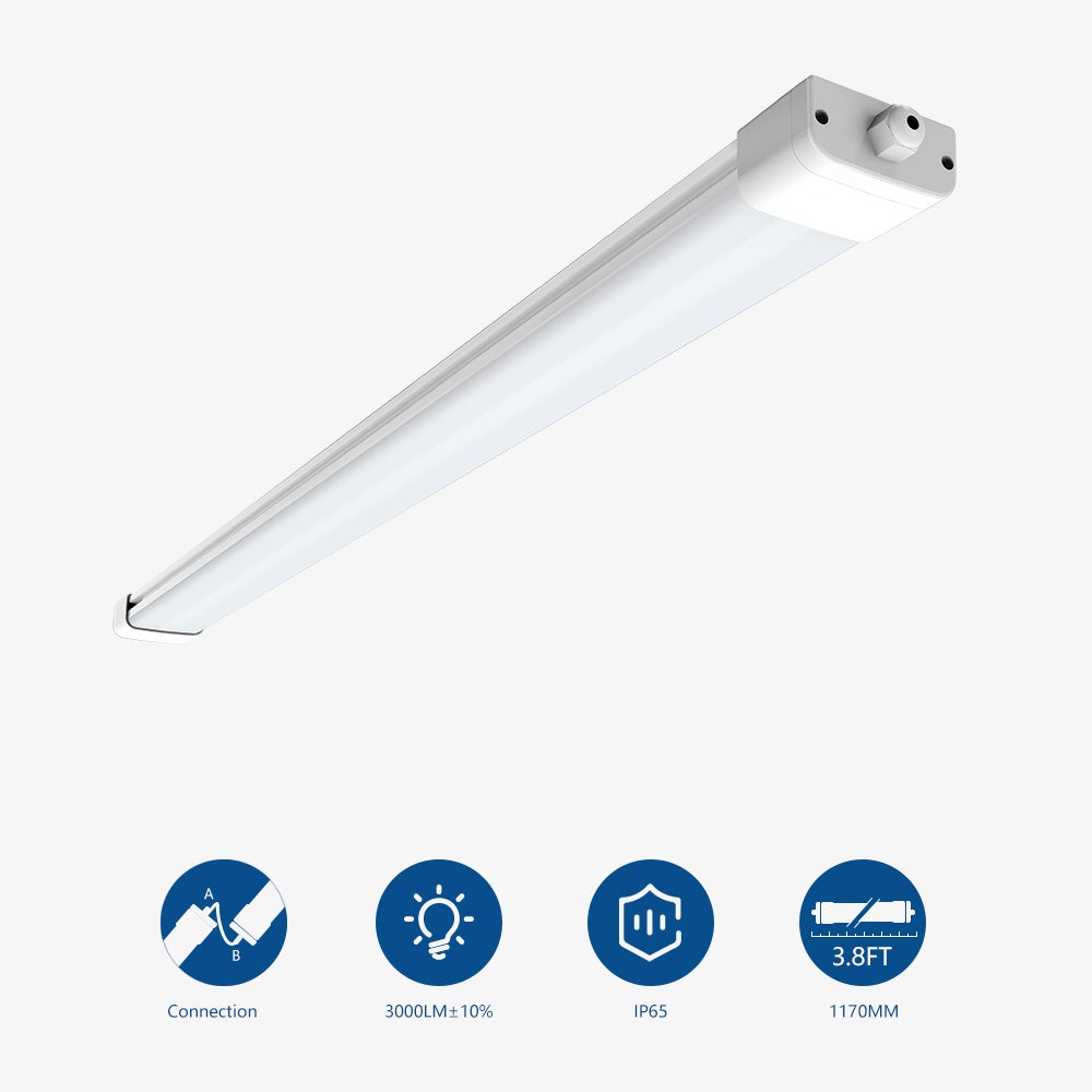 Anten LED 120CM,36W 3600lm Blanc Froid 6000K Tube LED,Reglette LED,IP65 ...