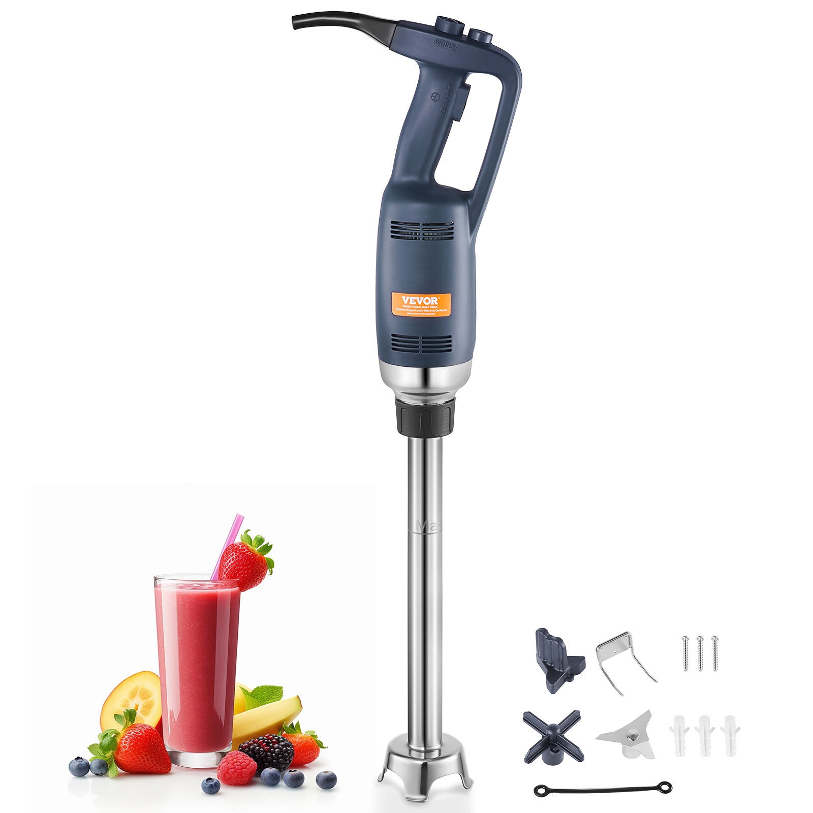 Batidora de mano profesional 350W, batidora de mano con eje de 508 mm ...